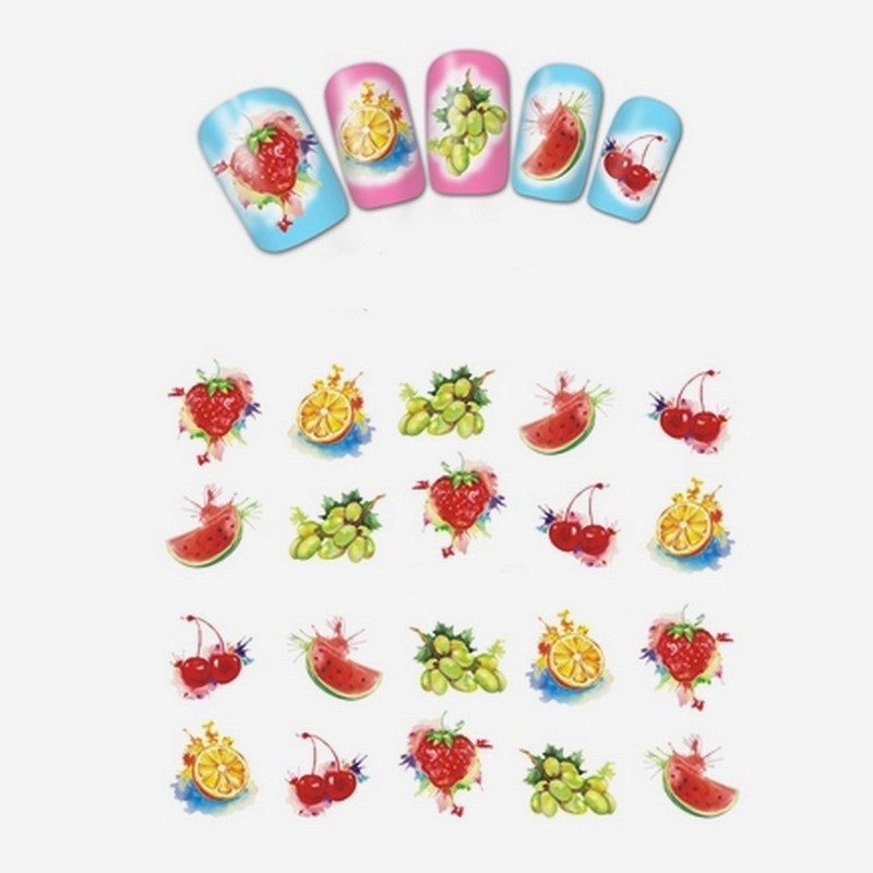 One-Stroke-Sticker Wasserlöslich Fruits BN-829